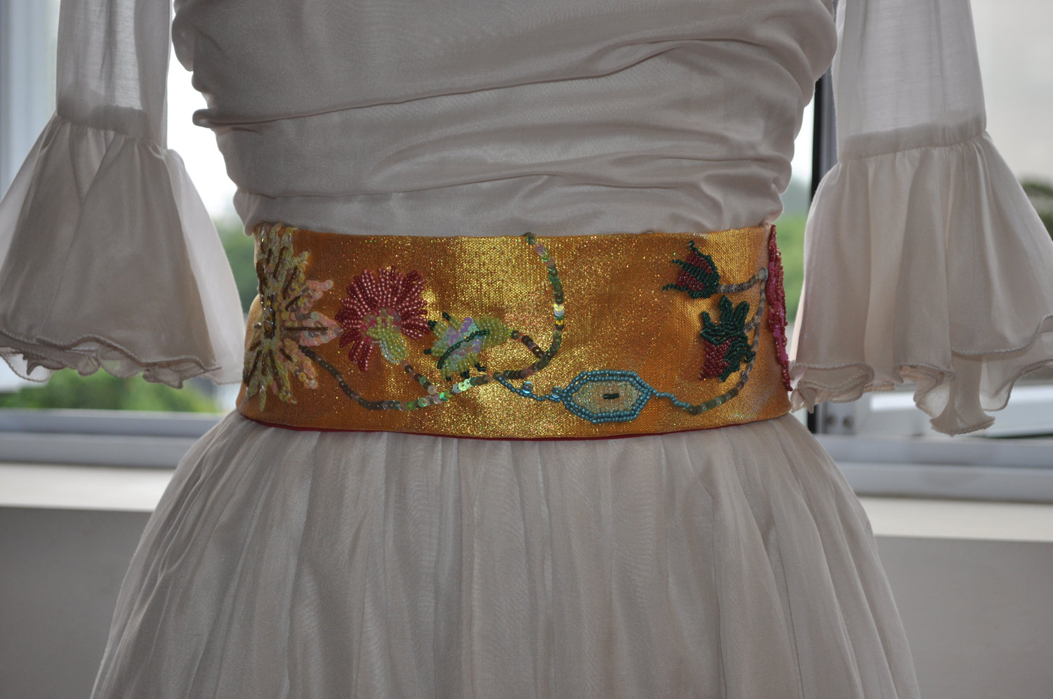 Sequin Beaded Sash - 18th Century Goes Gaudy on Luulla